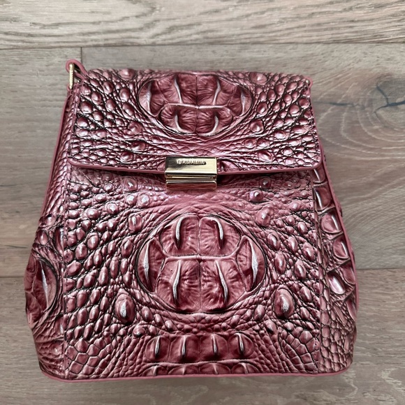 Brahmin | Bags | Brahmin Rose Embossed Backpack | Poshmark